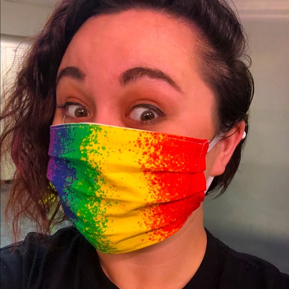 Accessories | 525 Mask Rainbow Tye Dye Pride Mask | Poshmark